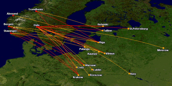 大空で乾杯! ノルウェー